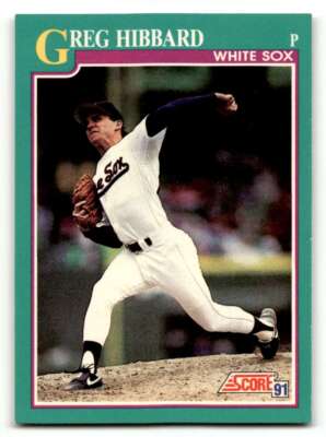 1991 Score #128 Greg Hibbard Chicago White Sox Baseball Cards EX/NM ID ...
