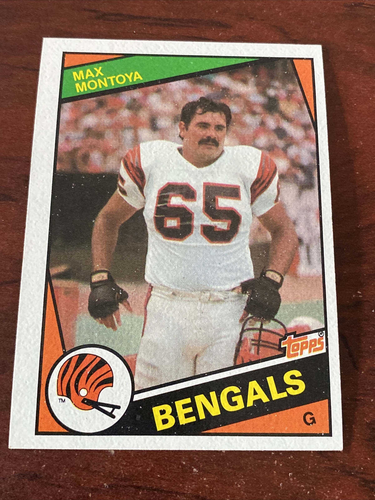 1984 Topps Max Montoya Cincinnati Bengals #44 B4429 | eBay