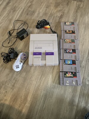 SUPER NINTENDO CONSOLE GAME BUNDLE Mario | eBay