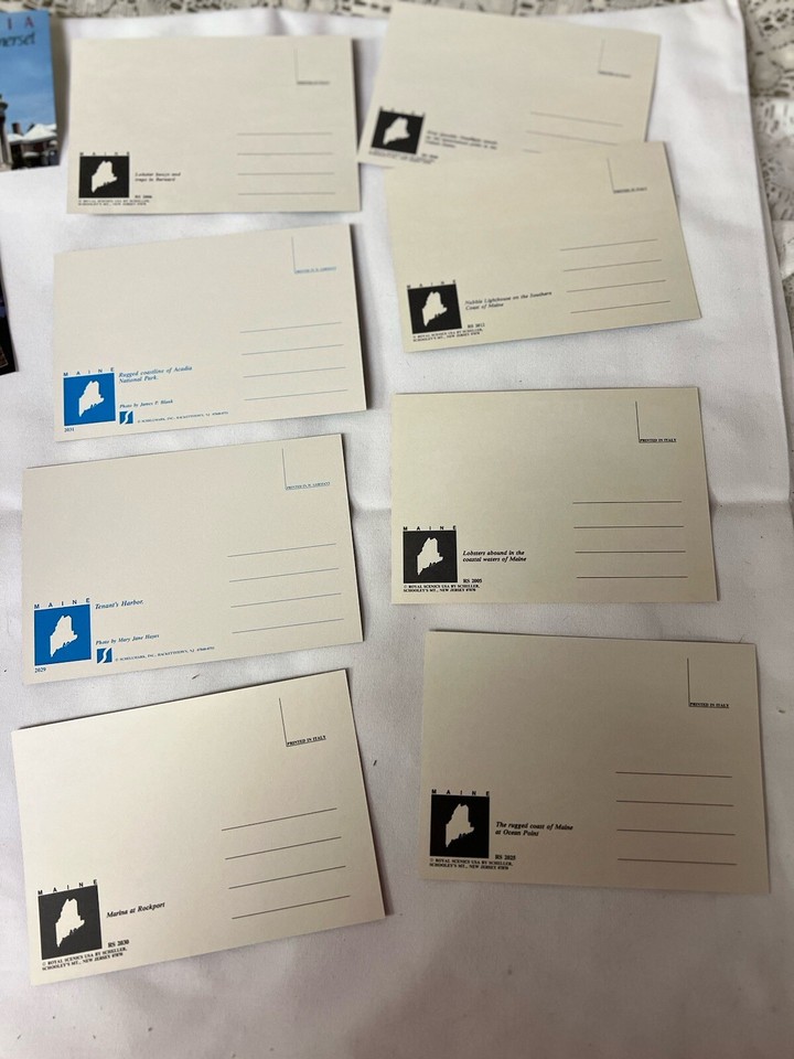 50 Vintage Chrome Postcards New England States Unused By Schellmark inc ...