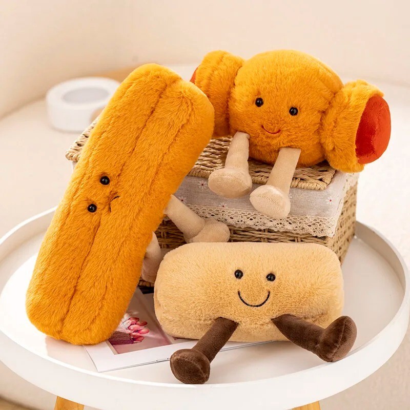 Fried Bread Food 13 Inch Stuffed Plush Toy Toddler Fluffy Dolls Kids ...