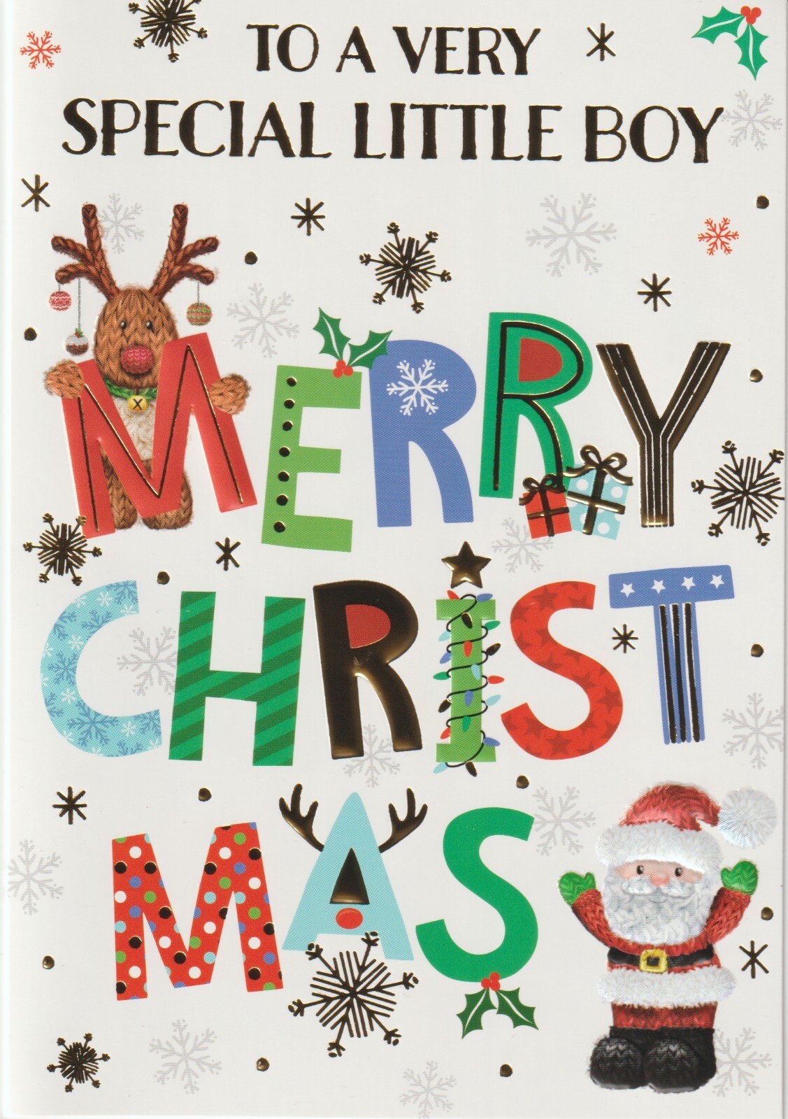 Special Little Boy Christmas Card ~ To A Special Little Boy ~ Various ...