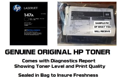 Mostly New Genuine HP 147A Toner Cartridge Printer-Tested 70% Toner NO ...