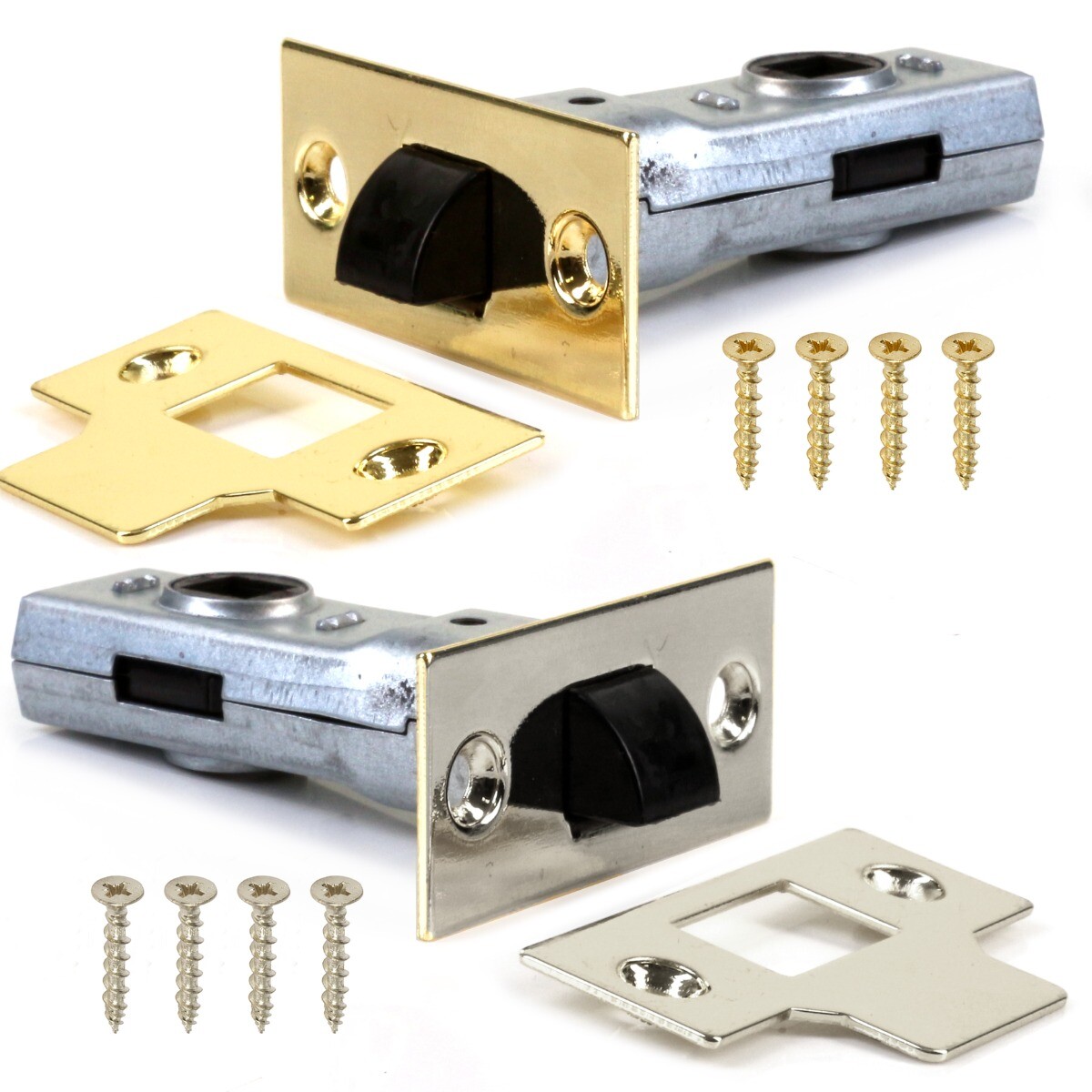 YALE BRASS/CHROME INTERNAL TUBULAR MORTICE LATCHES Sprung Handle Catch ...