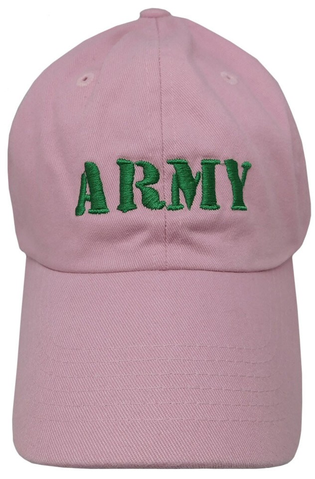 Army Wife Ladies Embroidered Pink Baseball Hat Cap (new) (RUF) | eBay