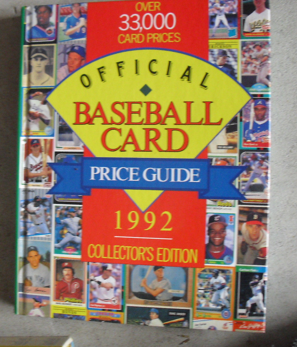 1992 Book Official Baseball Card Price Guide Collector's Edition | eBay