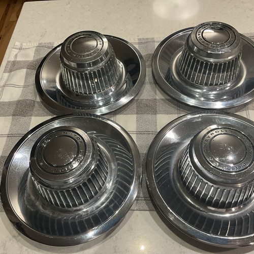 Set of 4 OEM 1968-1982 Chevy Corvette Camaro Nova Derby Wheel Center ...