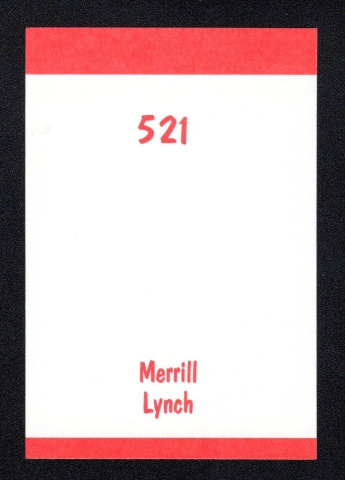 Merrill Lynch Vintage 1987 Motto Game Trivia Card #521 | eBay