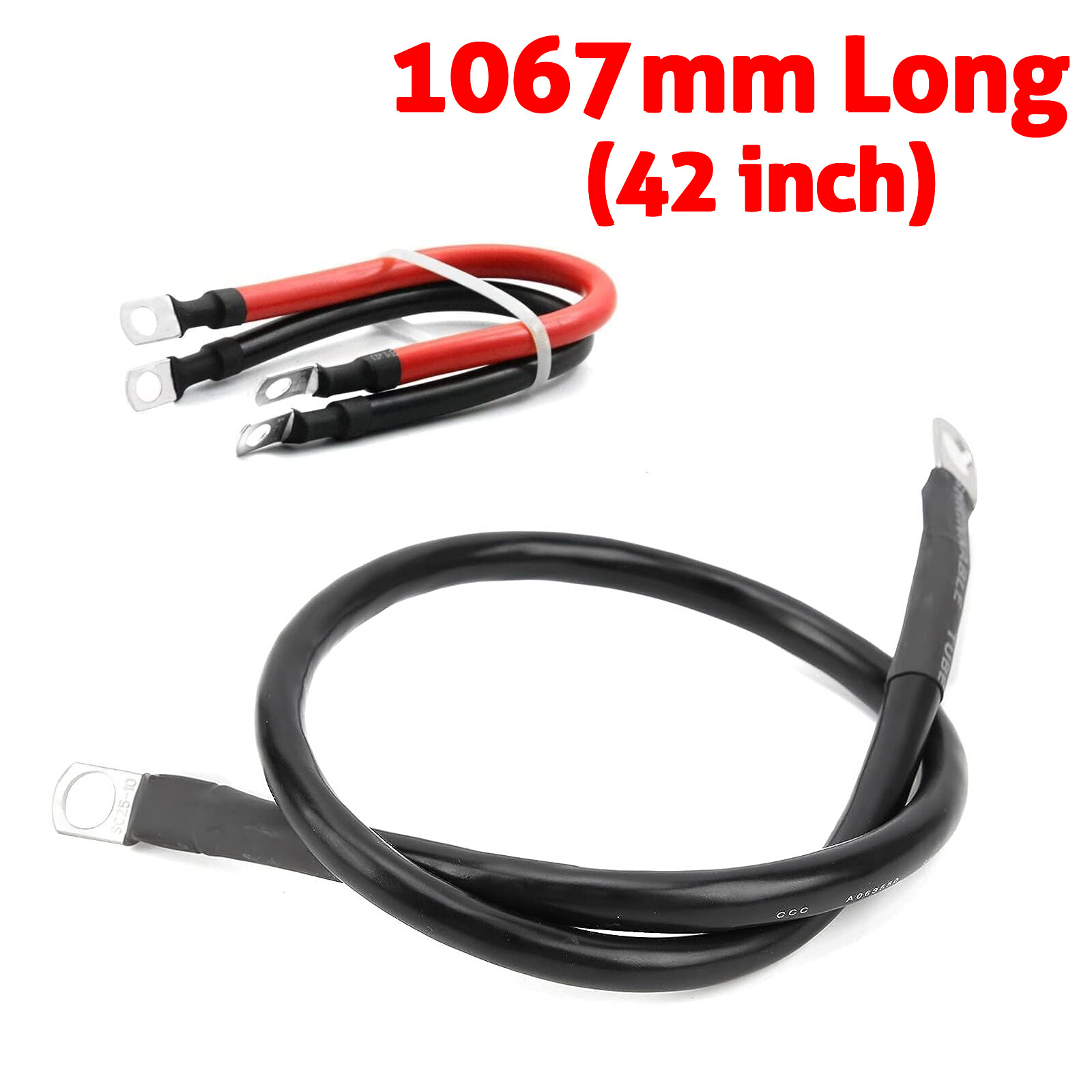 Battery & Switch Lead Power Strap Earth Positive Negative Cable 16mm² ...