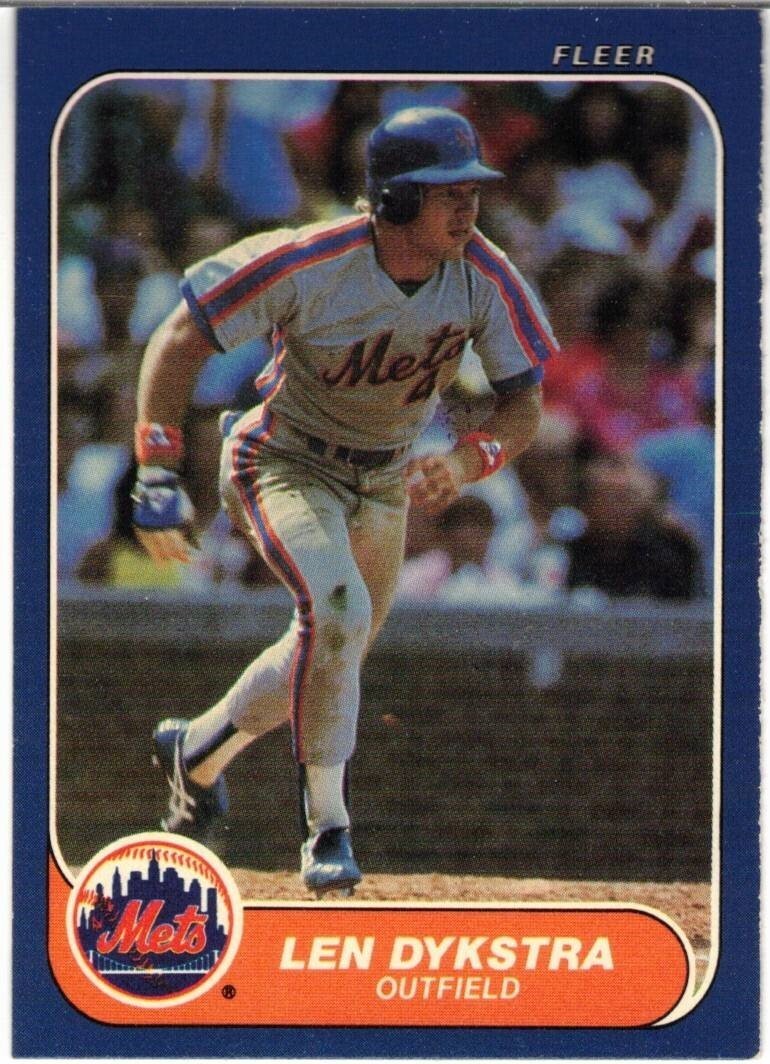 Len Dykstra 1986 Fleer RC | eBay