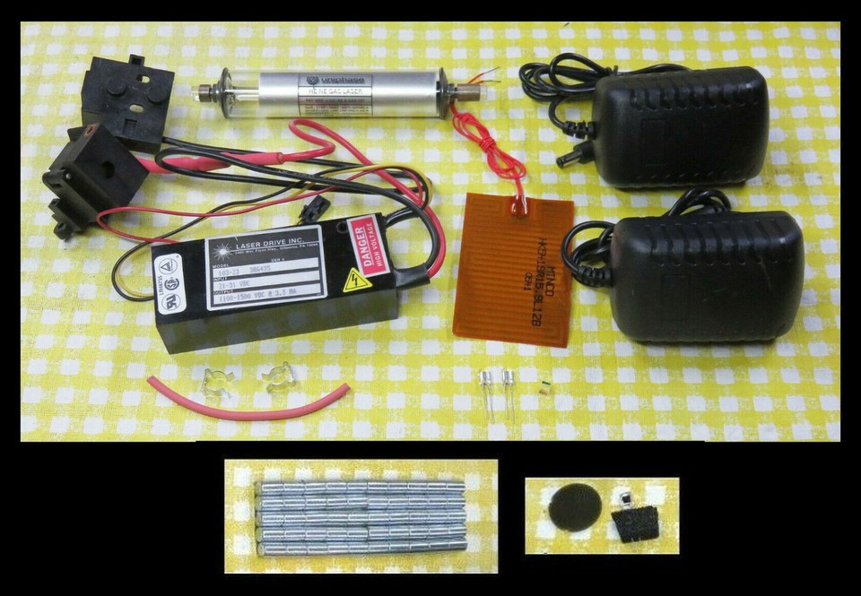 HeNe Laser Kits - Basic, Zeeman, Stabilized with or without Arduino ...