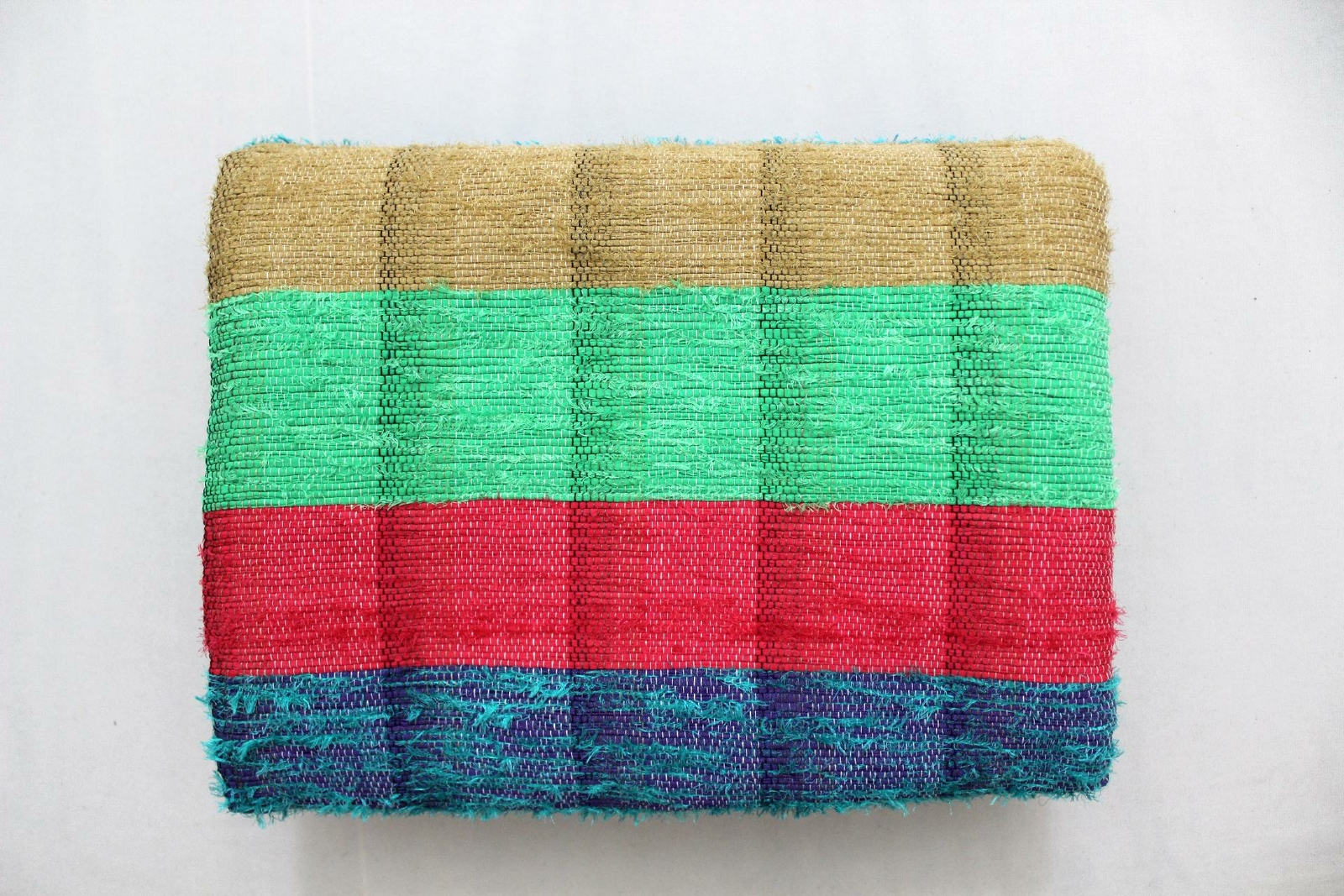 New Design Rectangular Hand Woven Chindi RagRug Handmade Floor Carpet ...