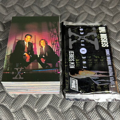 THE X-FILES SEASON 2 COMPLETE 72-CARD TV SHOW TRADING CARDS SET +WRAP ...