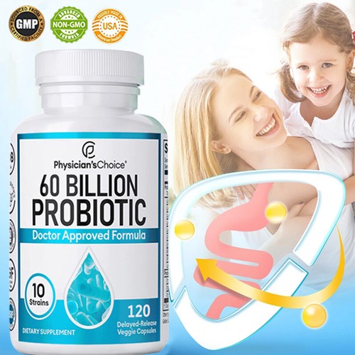 Physician's Choice 60 Billion Probiotic - Gut Health, Immune and Mood ...