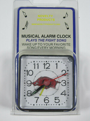 Arkansas Razorbacks MiniTravel Alarm Clock Official NCAA Licensed ...
