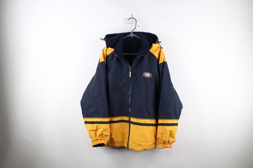 Vintage 90s Streetwear Mens Large Reversible Bar Harbor Maine Hooded ...