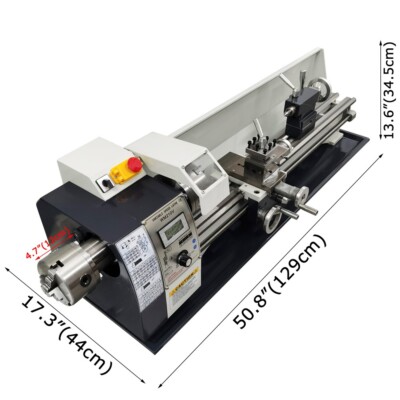WM210V Precision Metalworking Lathe 110V Imperial Threads Double Chuck ...