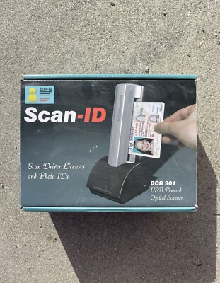 Driver License Scanner Scan-ID BCR 901 USB Powered Optical Scanner | eBay