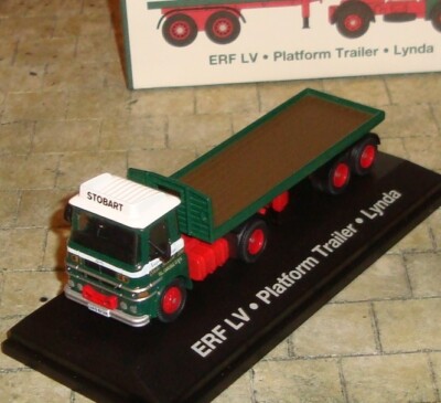 EDDIE STOBART - ERF LV PLATFORM TRAILER TRUCK - LYNDA - 1:76 -BOXED ...