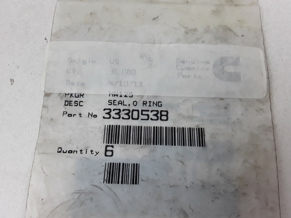 6 PCS Cummins ISX Engine 3330538 Injector O Ring Seal Fast Free ...
