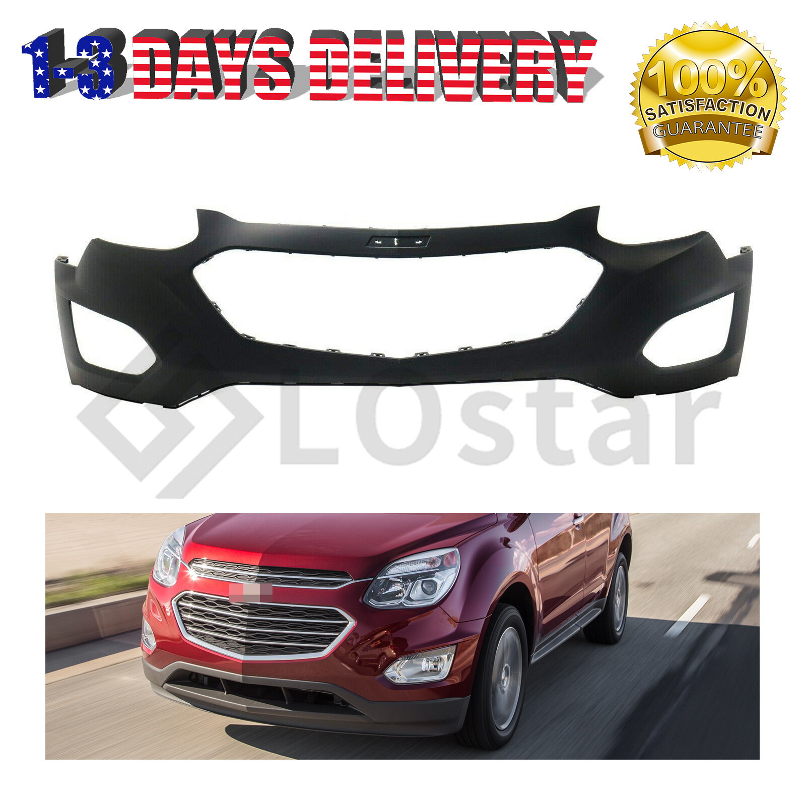 Front Bumper Cover Fascia Primed For Chevy Chevrolet Equinox GM1014120 ...