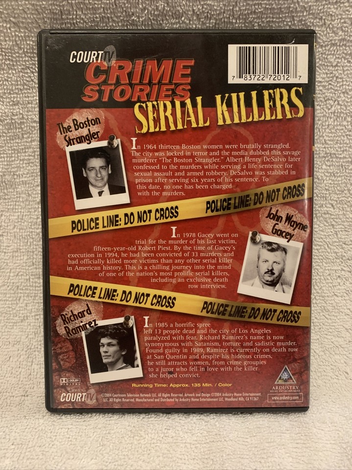 Court TV - Serial Killers: The Boston Strangler, John Wayne Gacey, and ...