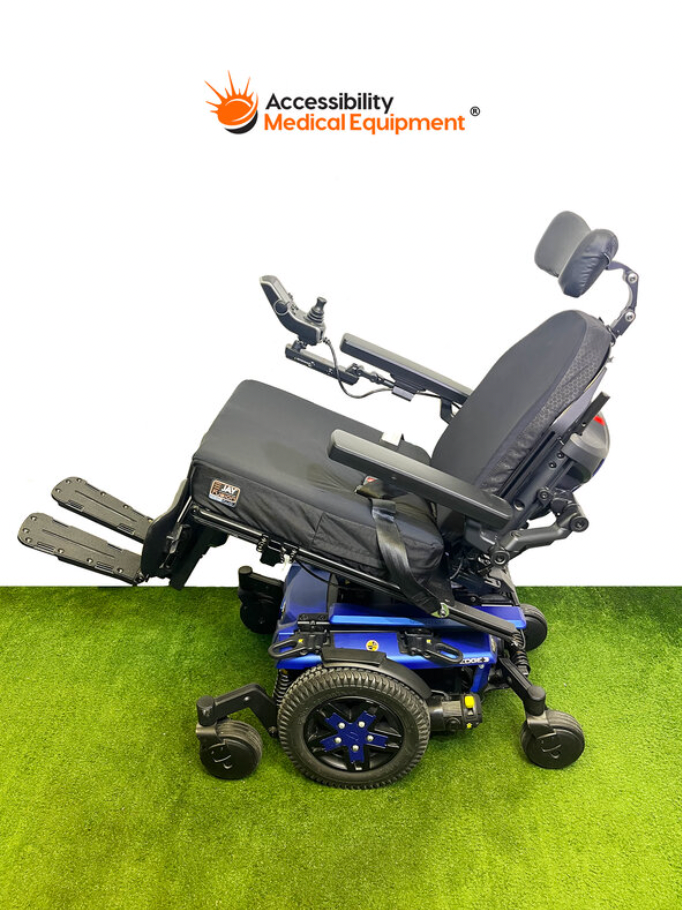 ELECTRIC WHEELCHAIR QUANTUM EDGE 3 POWER TILT RECLINE LEGS - LOW MILES ...