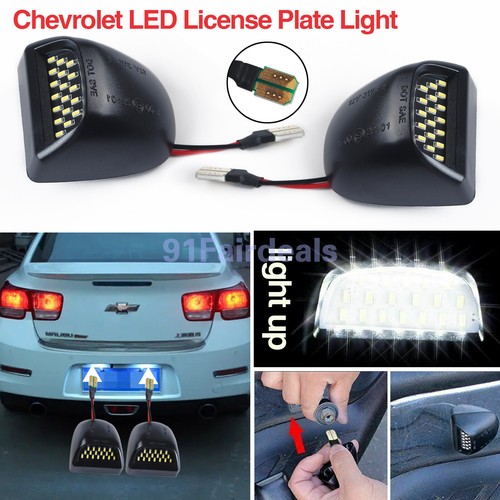 LED License Plate Light Assembly For Chevy Silverado GMC Sierra 1500 ...