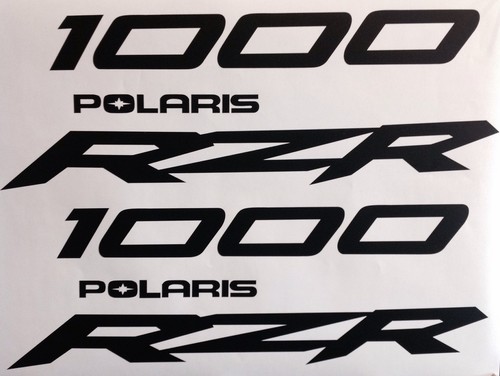 FITS POLARIS RZR XP1K 1000 UNIVERSAL REPACEMENT EMBLEM STICKER VINYL ...
