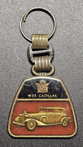 Vintage 1933 Cadillac Brass Key Chain Fob | eBay