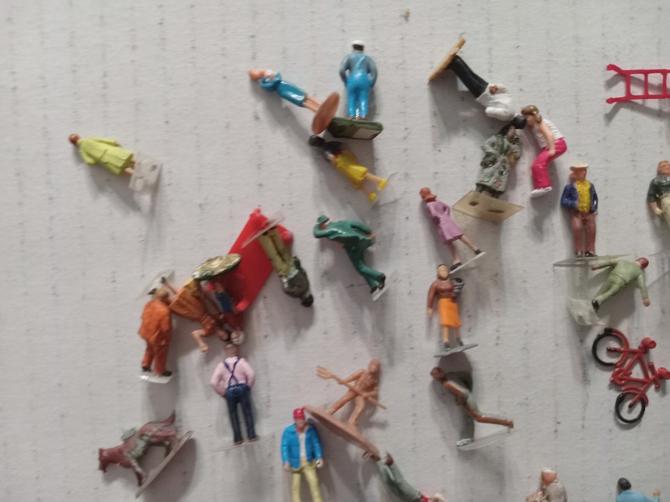 Civilian Figure BIG LOT HO or 1/72 Scale Railroad Playset Accessory ...