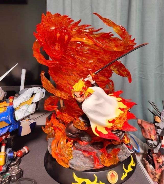 Rengoku Kyojuro Flame Hashira Figure 45cm Magic Cube Studio Resin ...
