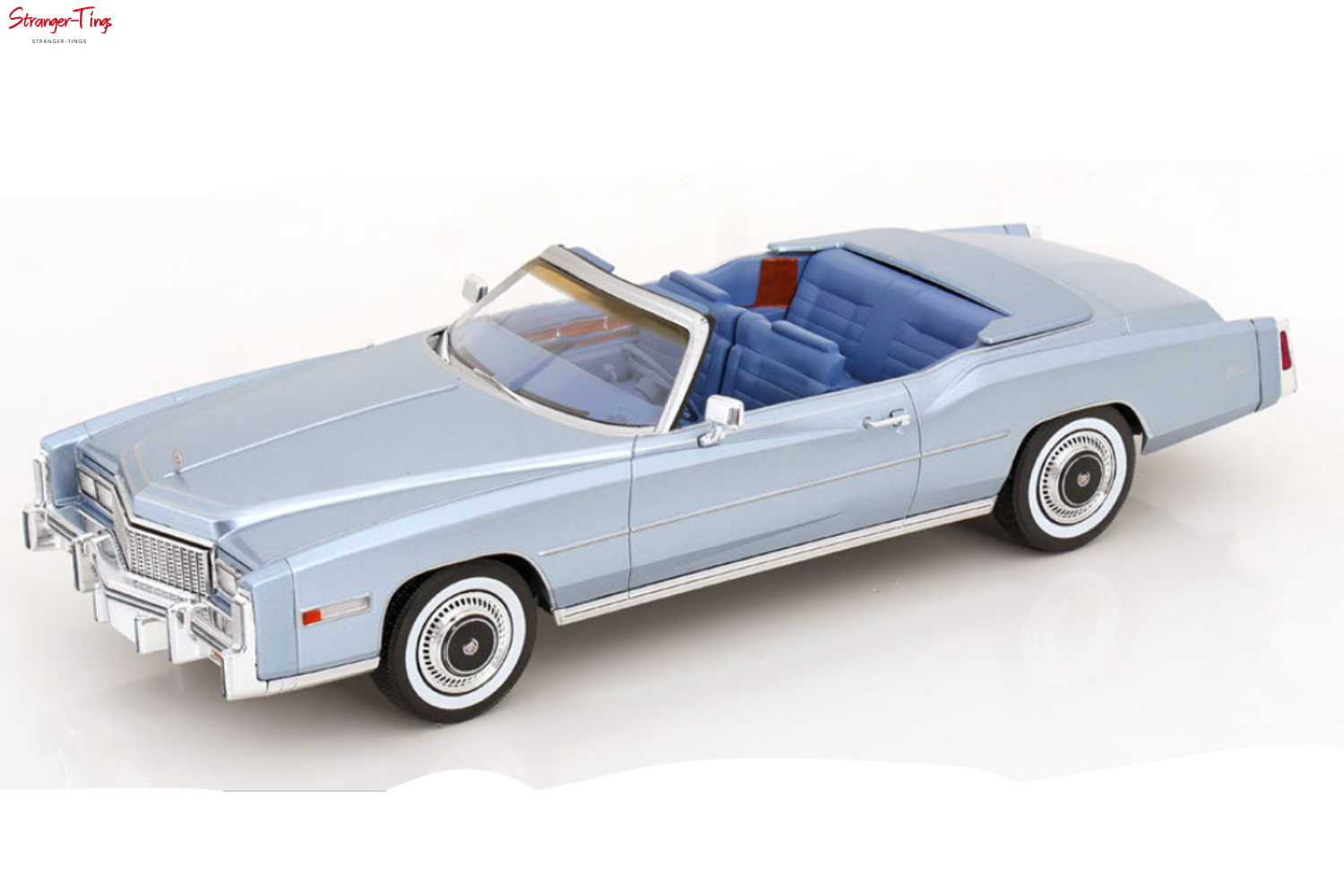 Model Car Group Cadillac Eldorado Convertible - Light Blue 1976 1:18 | eBay