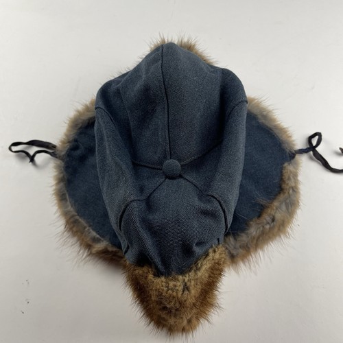 Vintage 1966 Canadian RCMP Police Fur Hat Trapper M-L Muskrat? EUC Rare ...