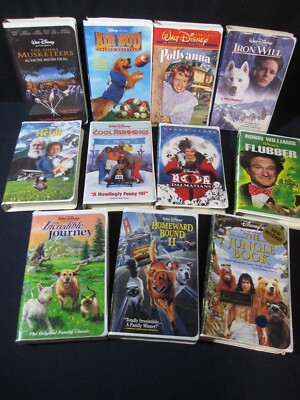 Disney Home Videos Set of 11 Live-Action VHS - Includes Shipping!! | eBay