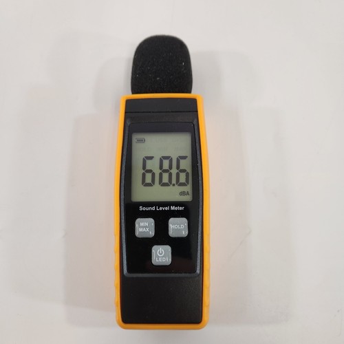 Sound Level Meter Hand-Held 30dBA-130dBA Range Battery Operated JG ...