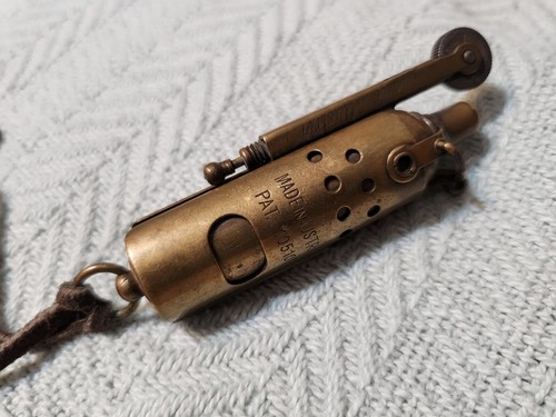 Vintage 1920s WINDLIGHTER WWI Brass Trench Lighter IMCO Austria Patent ...