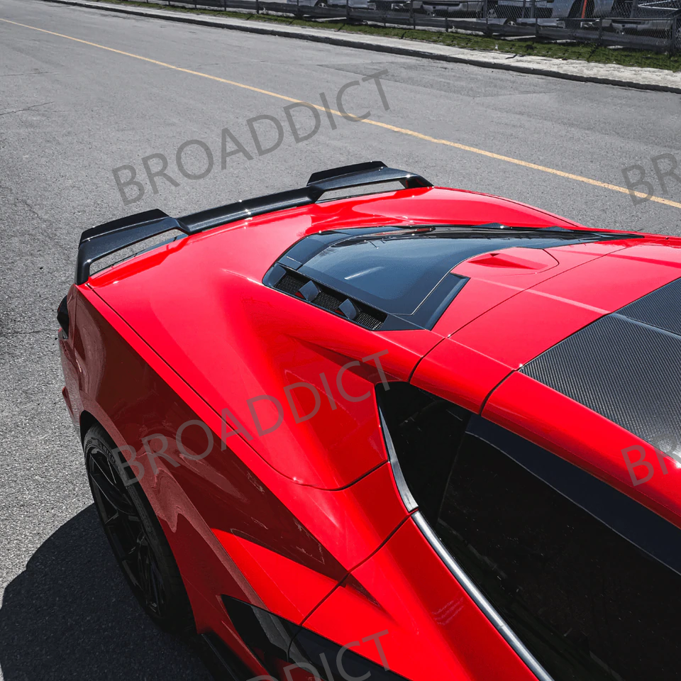 Rear Trunk Spoiler Wicker for Corvette C8 Z51 2020-25 Double-Sided ...