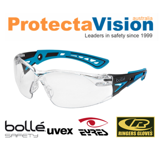 Bolle Rush Plus Safety Glasses smoke/clear/twilight/contrast/CSP/Small ...