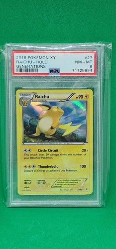 2016 Pokemon XY Generations Raichu Holo #27 PSA 8 NM-MT | eBay
