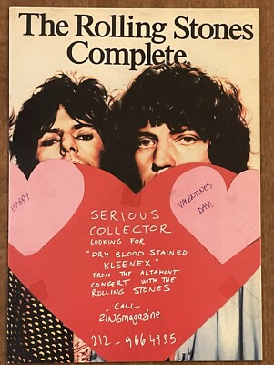The Rolling Stones Zing Magazine Vintage Promo Postcard | eBay