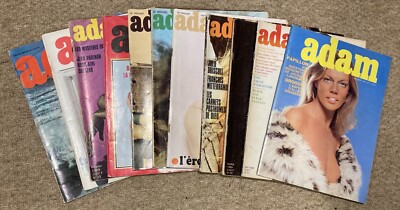ADAM magazine . French. 9 Issues. 1966-68. Mens Fashion. Film. Mode ...