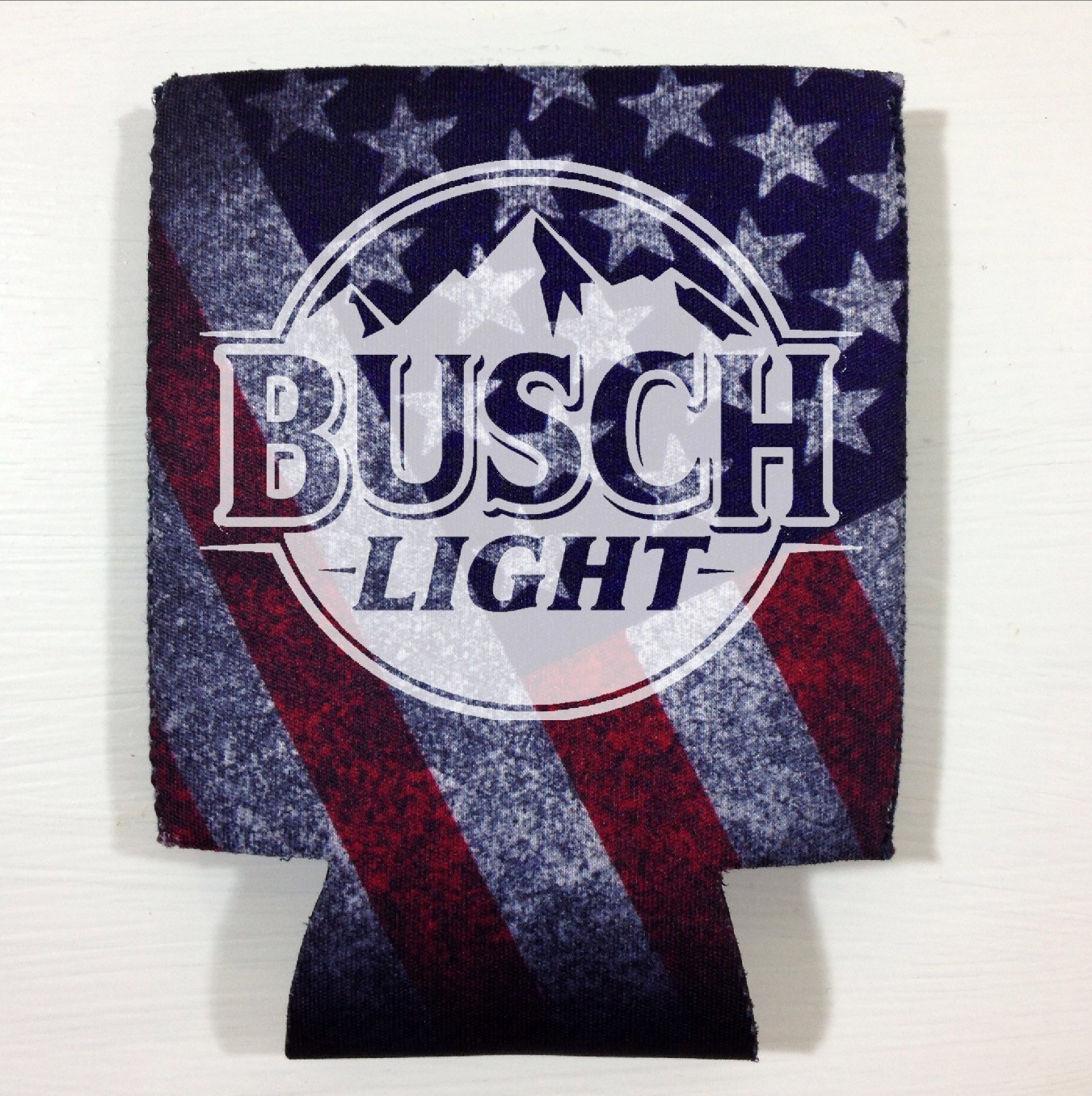 Busch Light Beer Can Cooler Coozie Koozie USA Flag Gift | eBay