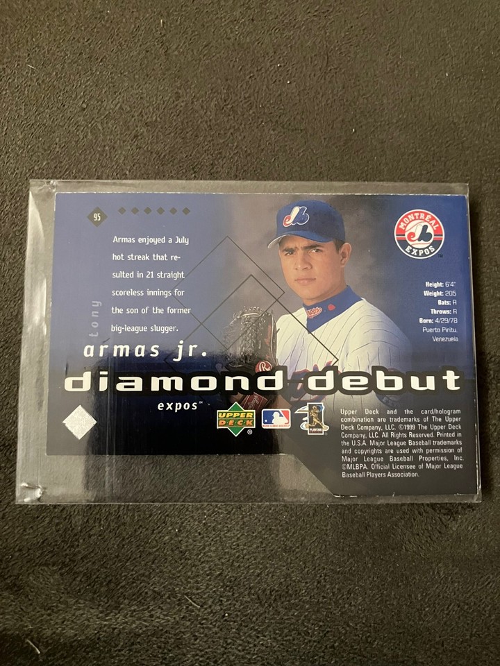 2000 Black Diamond Reciprocal Cut #95 Tony Armas Jr. DD - Montreal ...