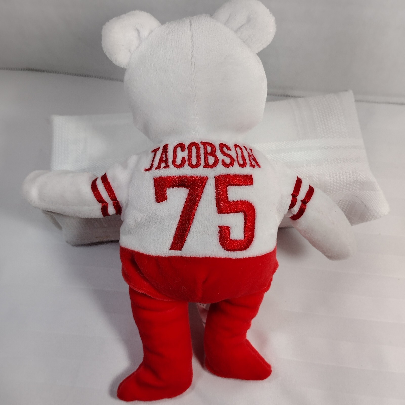 Nebraska Cornhuskers Larry Jacobson Husker Beanie Collectible Bear ...