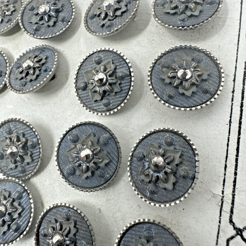 Nouveaute de Paris Antique Decorated Metal Victorian Buttons Original ...