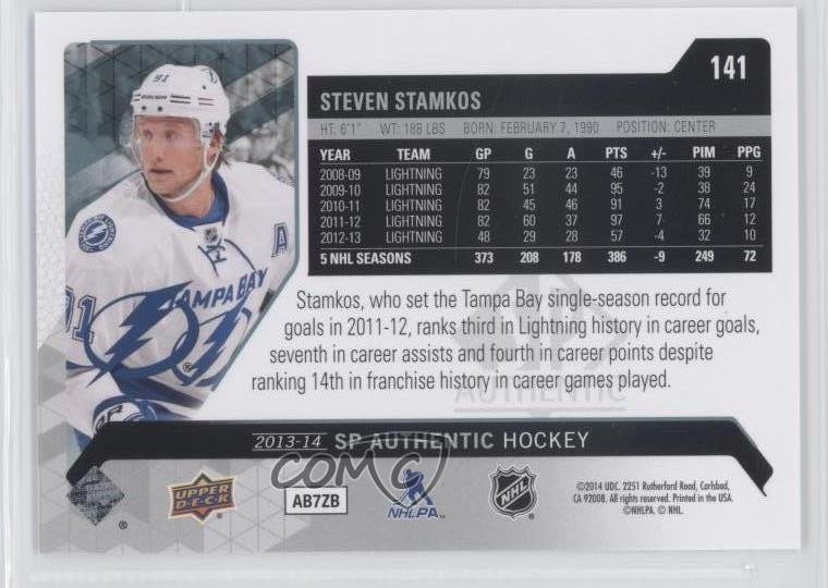 2013-14 SP Authentic Steven Stamkos #141 | eBay