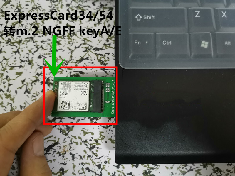 Express Card Expresscard 34mm Slot to M.2 NGFF Key A/E Network Card ...