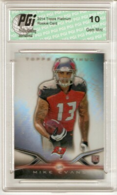 Mike Evans 2014 Topps Platinum Refractor Rookie Card #150 PGI 10 Bucs ...