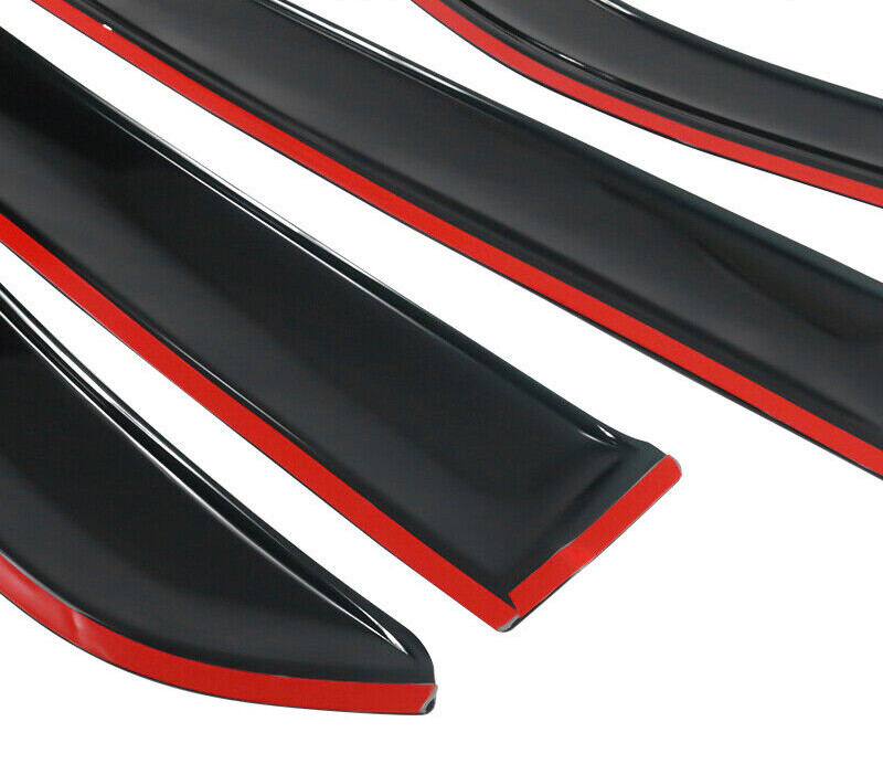 4 Pc Out-Channel Window Visor Sun Shade Rain Wind Fit 22-Up Mitsubishi ...